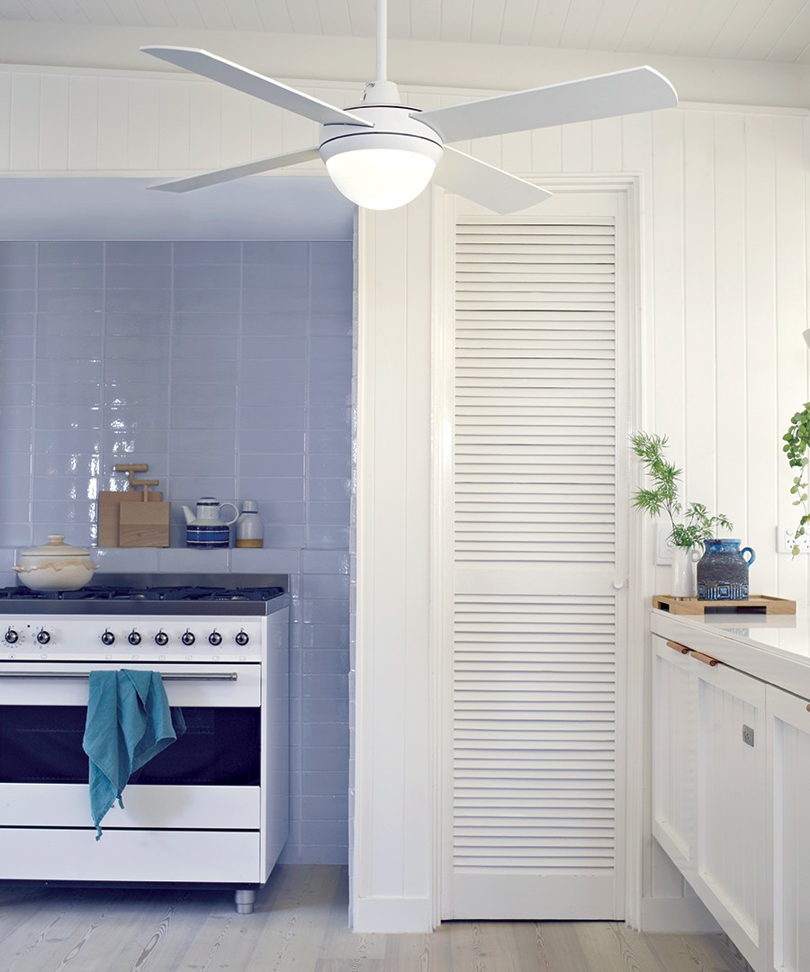 Lucci Futura Eco Ceiling Fan 48"/122cm with Light, White or Silver