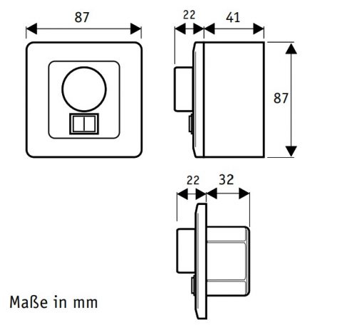 Casa ST4 AC Ceiling Fan Universal 4-Speed Regulator Wall Control with ...