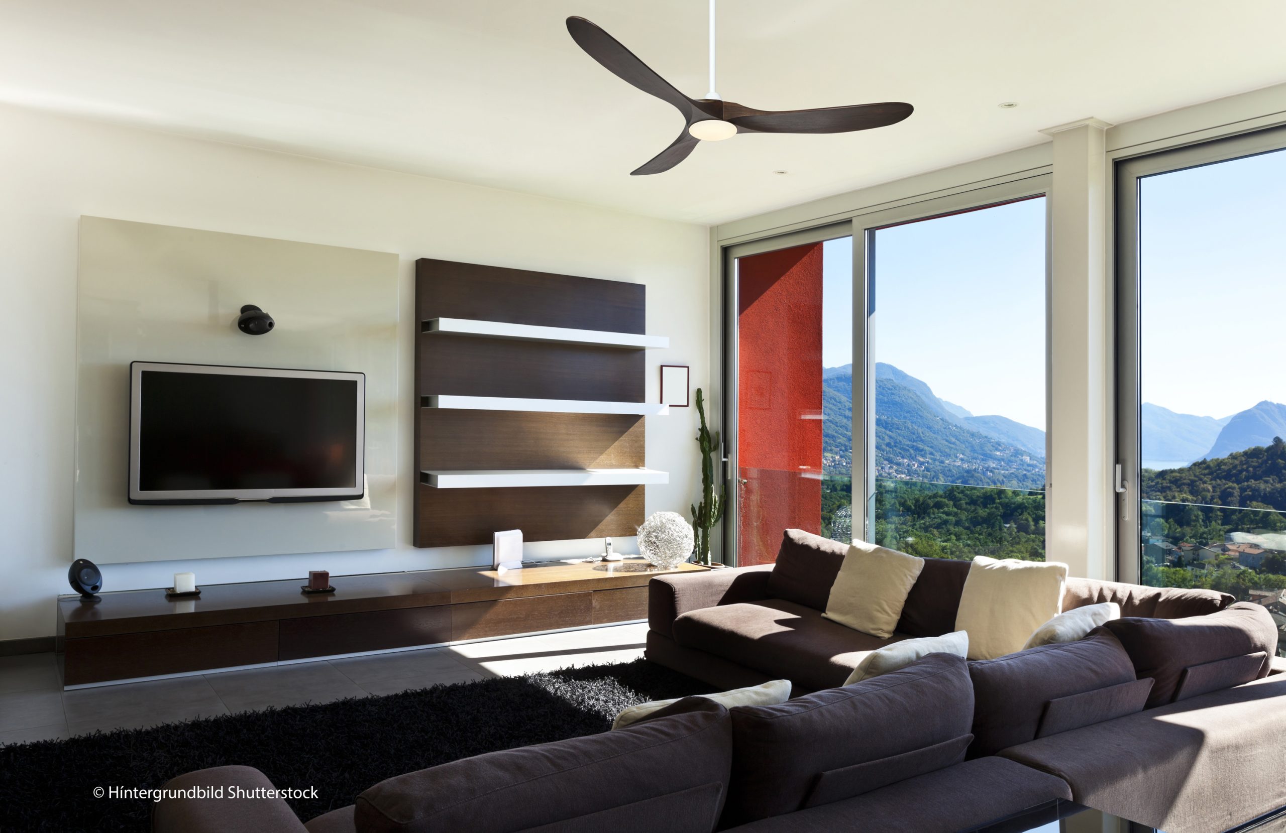 Zephyr Eco Solid Wood Ceiling Fan - 122/152cm with LED Light